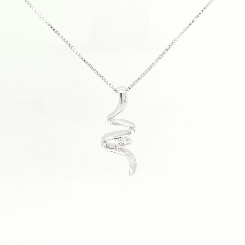 Abstract S Diamond Pendant - ValueMax Jewellery
