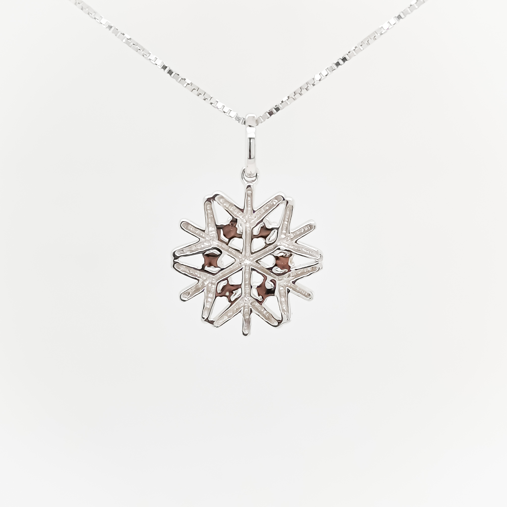 Diamond Snowflake Pendant - ValueMax Jewellery
