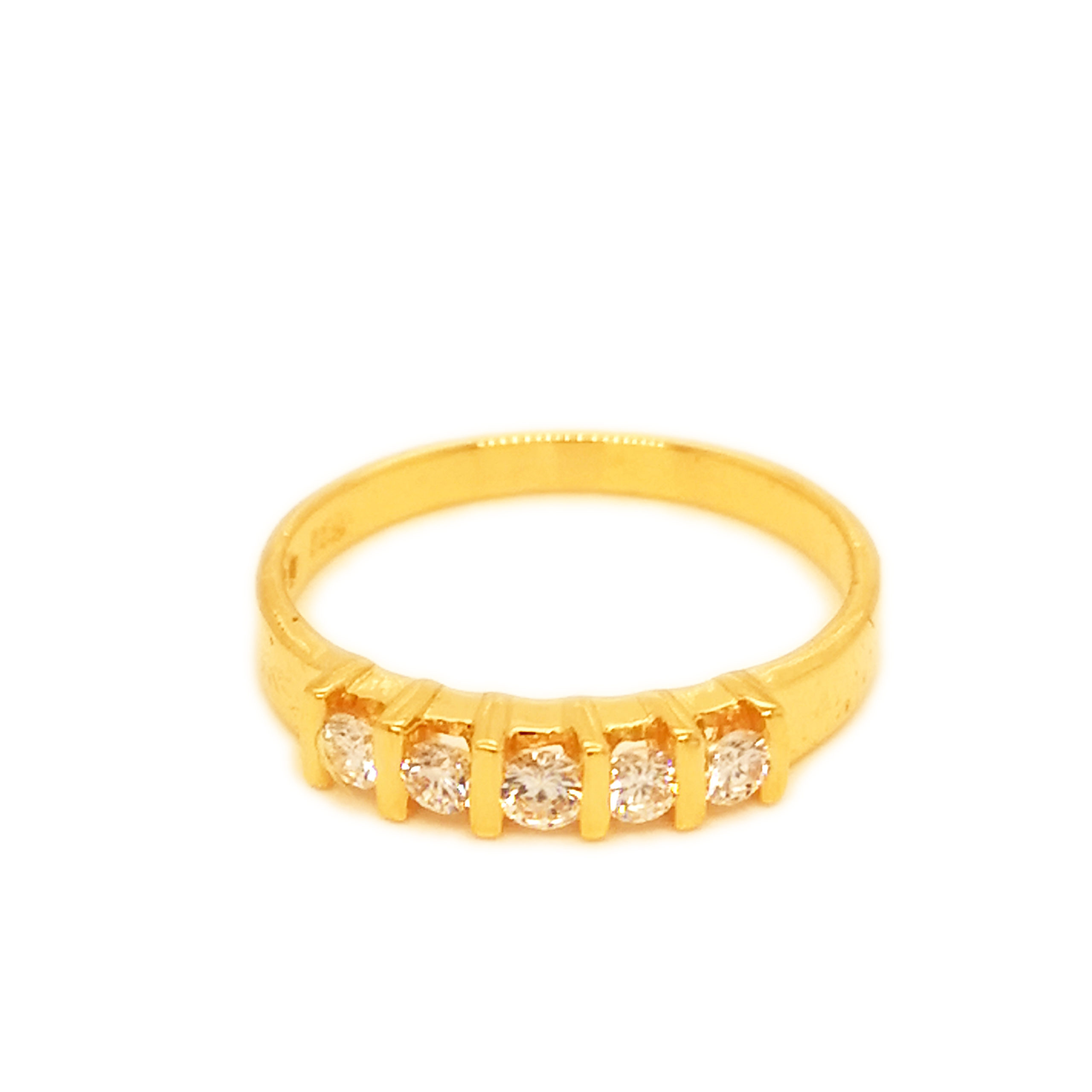 20K Yellow Gold Diamond Ring - ValueMax Jewellery