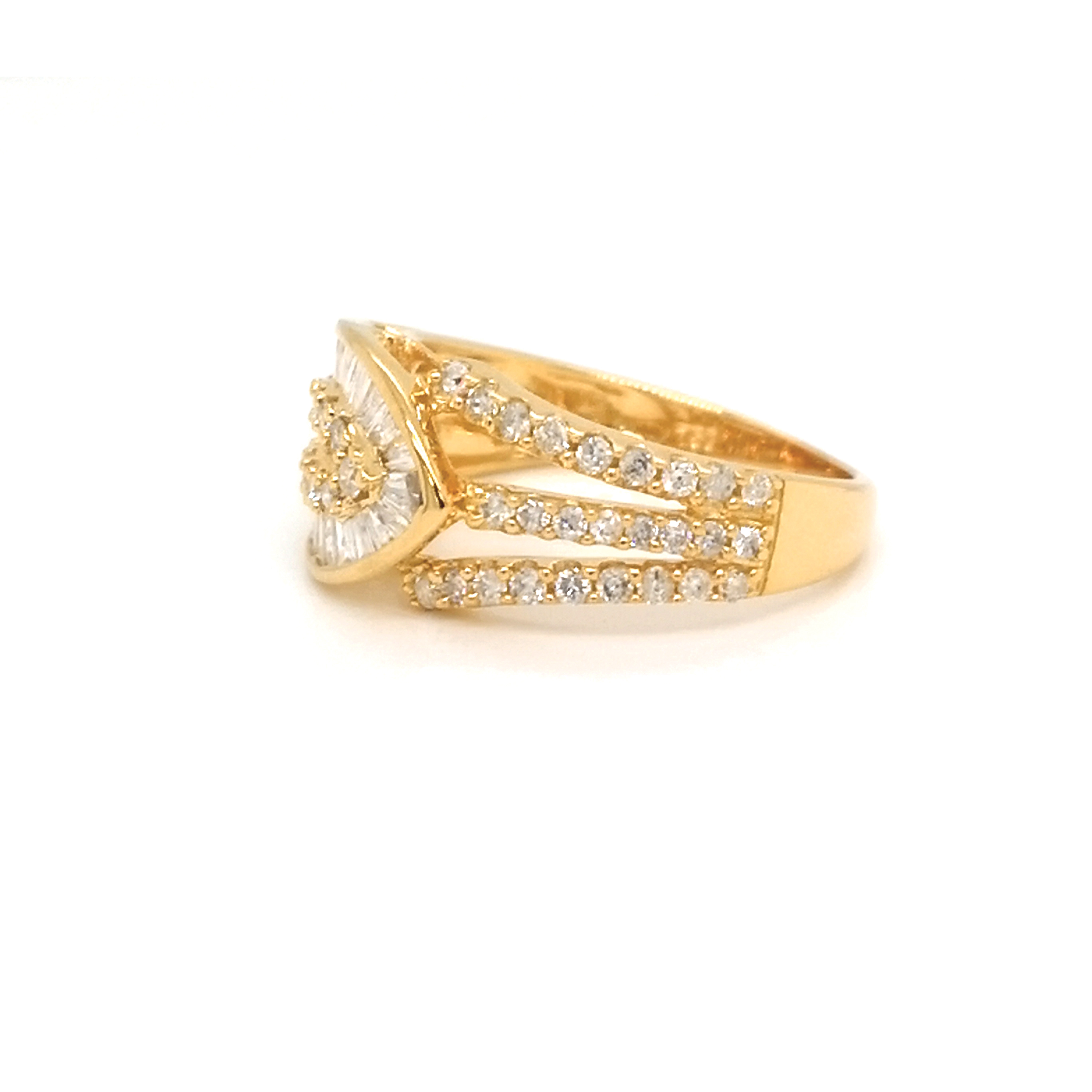 18K Yellow Gold Diamond Ring - ValueMax Jewellery