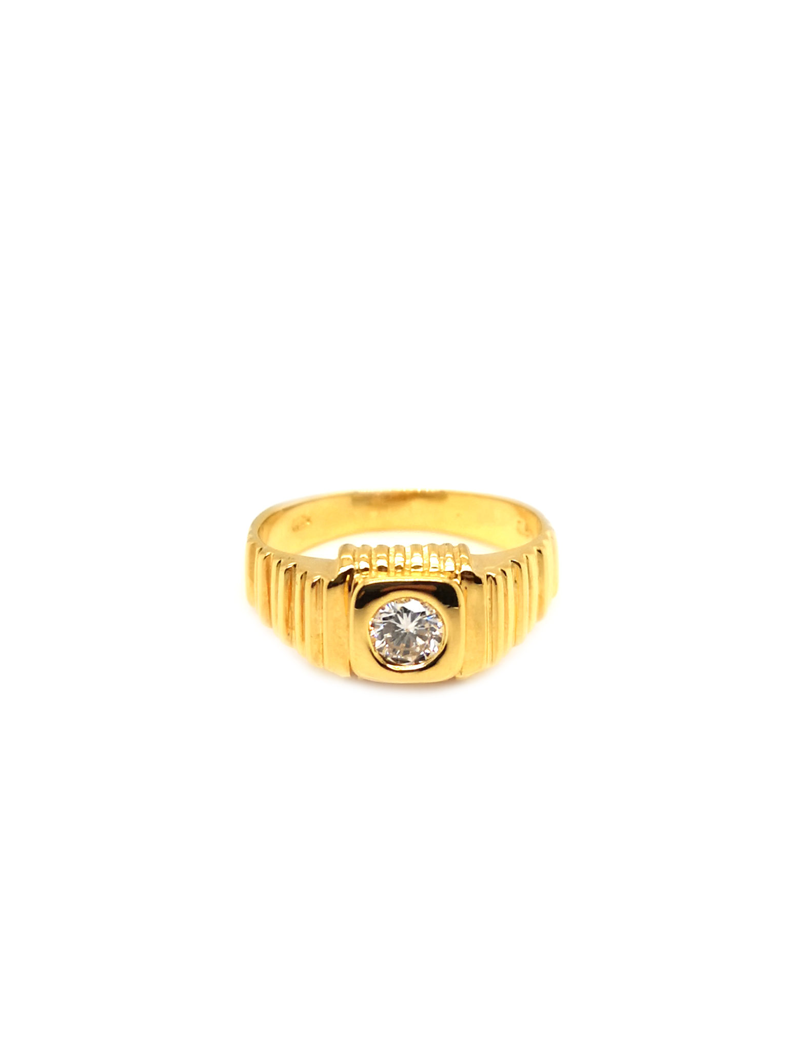20K Yellow Gold Diamond Ring - ValueMax Jewellery