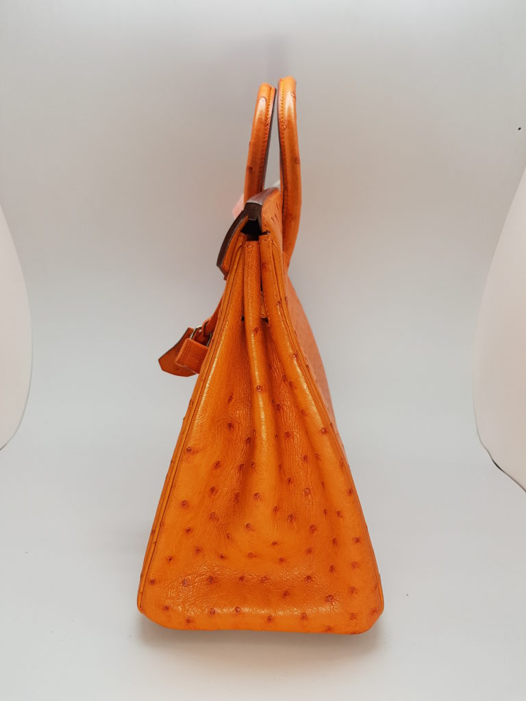 HERMES BIRKIN 32 OSTRICH HAC (ORANGE) - ValueMax Jewellery